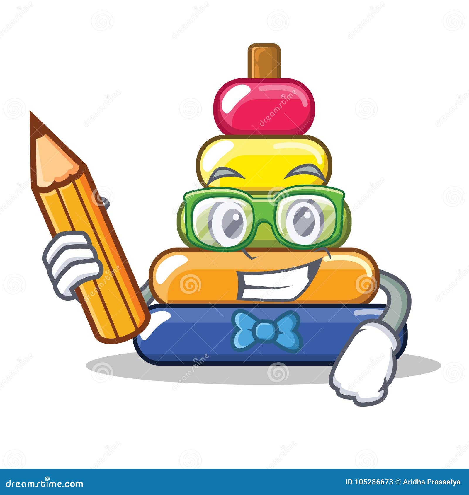 Student Pyramid Ring Character Cartoon Stock Vector - Illustration of ...