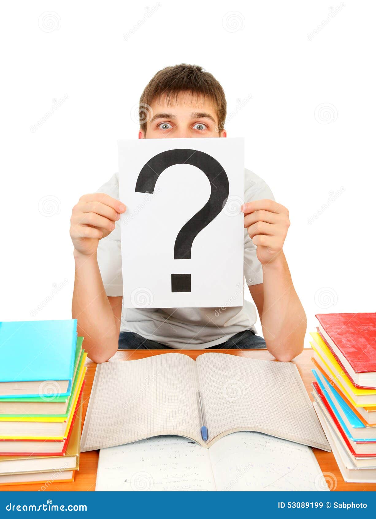 Student With Question Mark Royalty-Free Stock Photography ...