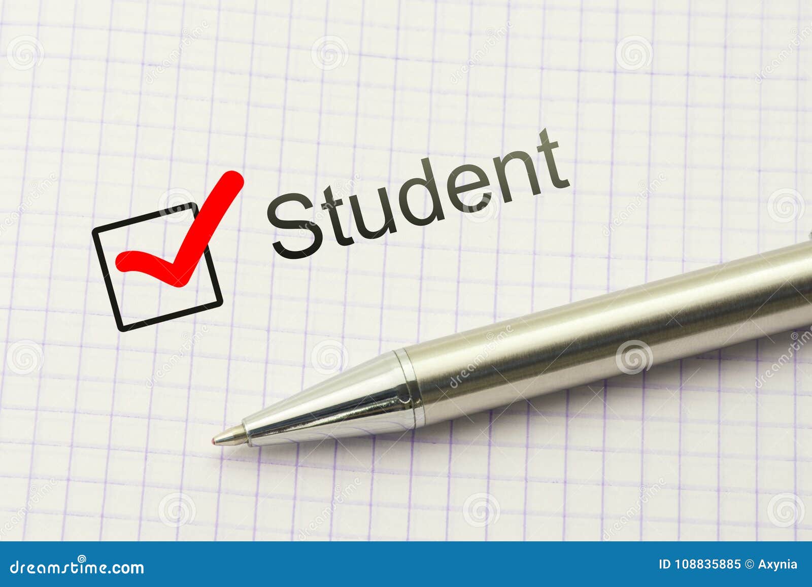Student Questionnaire Choice. Educational Survey. Occupation Concept ...