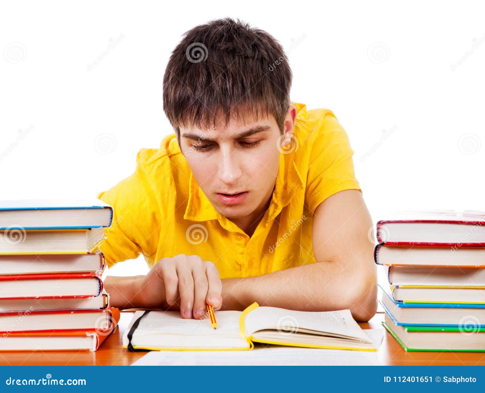 Student read the Book stock image. Image of handsome - 112401651