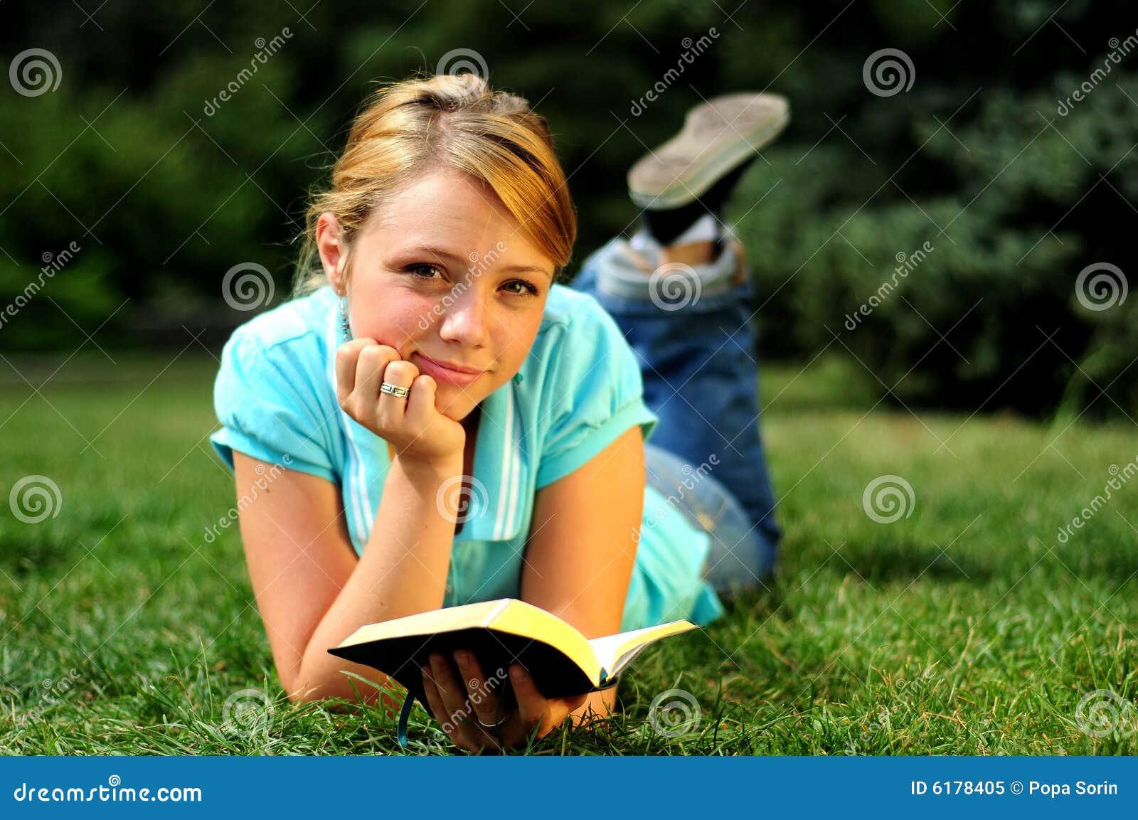 Student Reading stock image. Image of smiling, book, smile - 6178405