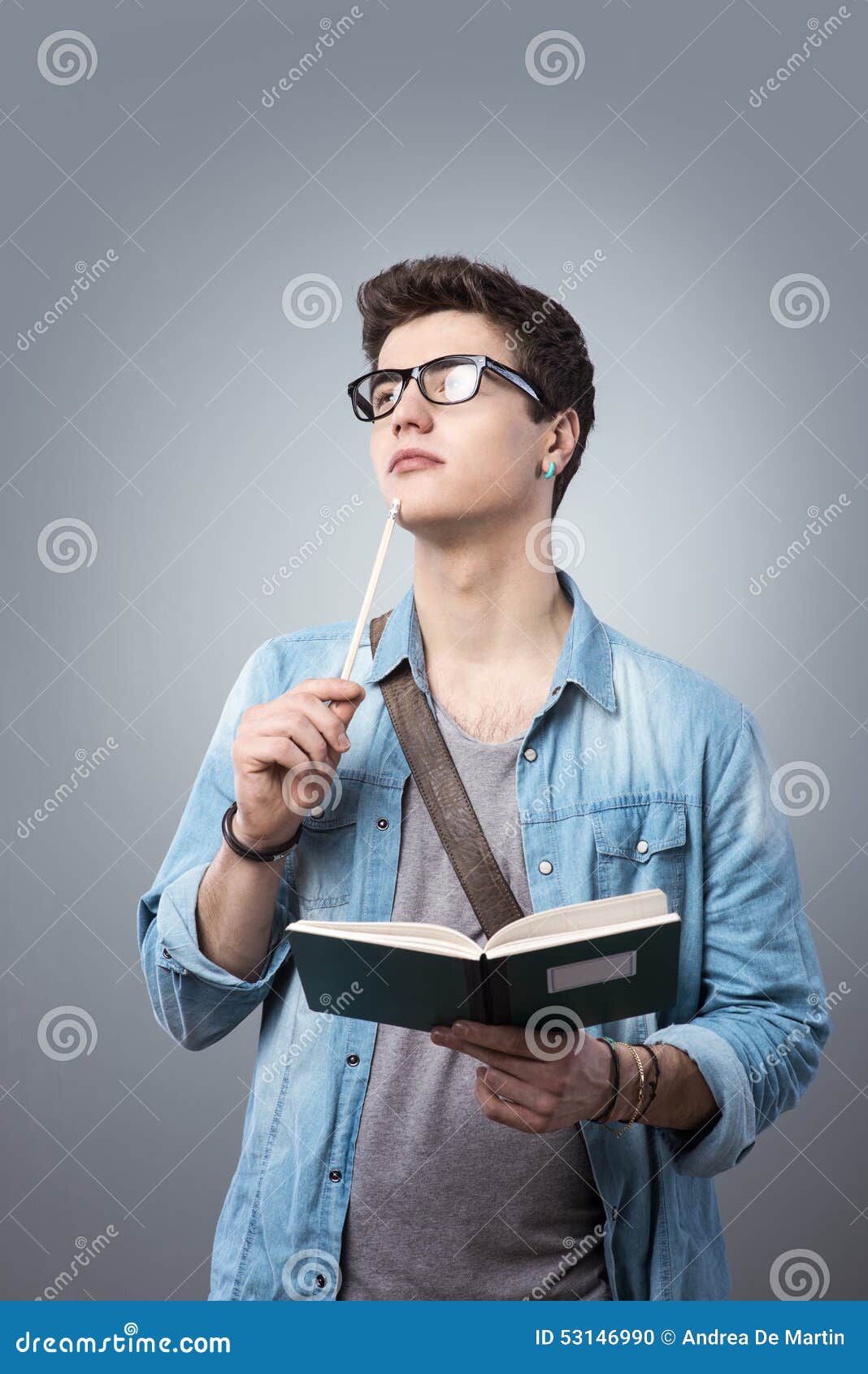 Student reading a book stock photo. Image of posing, studying - 53146990