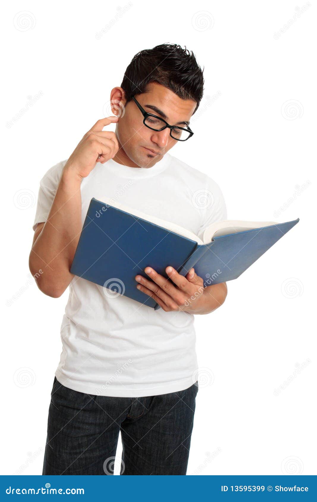 Student Reading and Thinking Stock Image - Image of south, knowledge ...