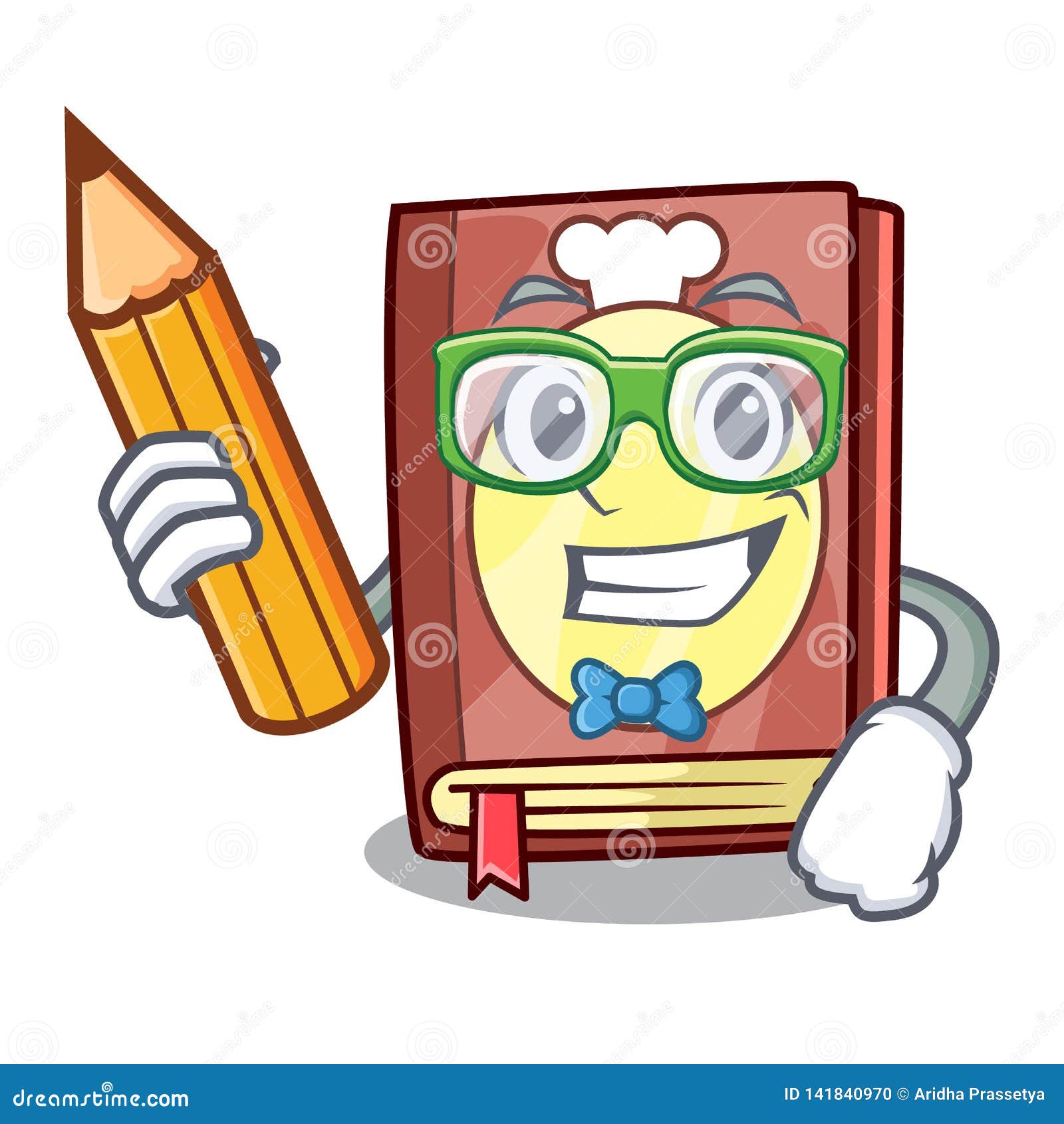 Student Recipe Book Isolated in the Cartoon Stock Vector - Illustration ...