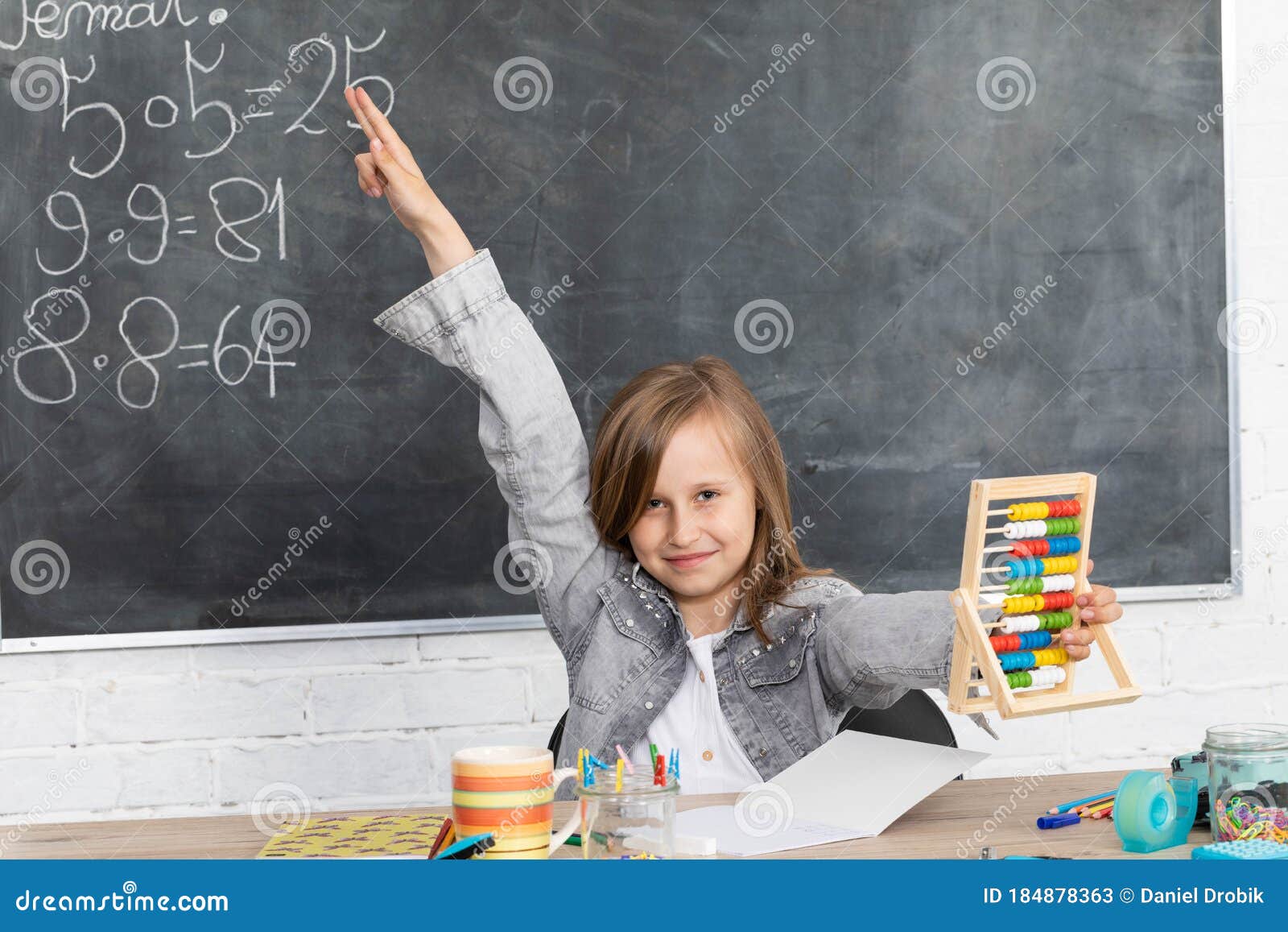 The Student Reports To Answer in Class To Answer the Teacher`s Question ...