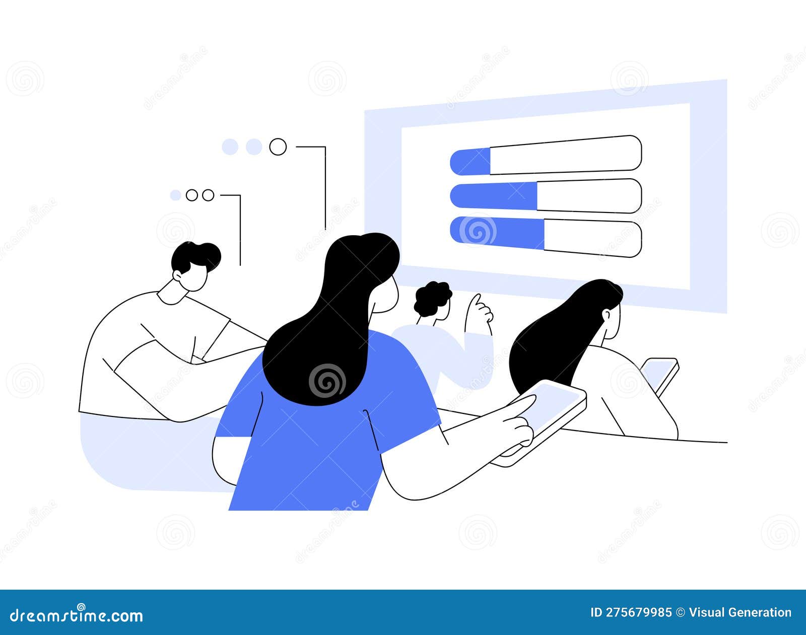 Student Response System Abstract Concept Vector Illustration. Stock ...