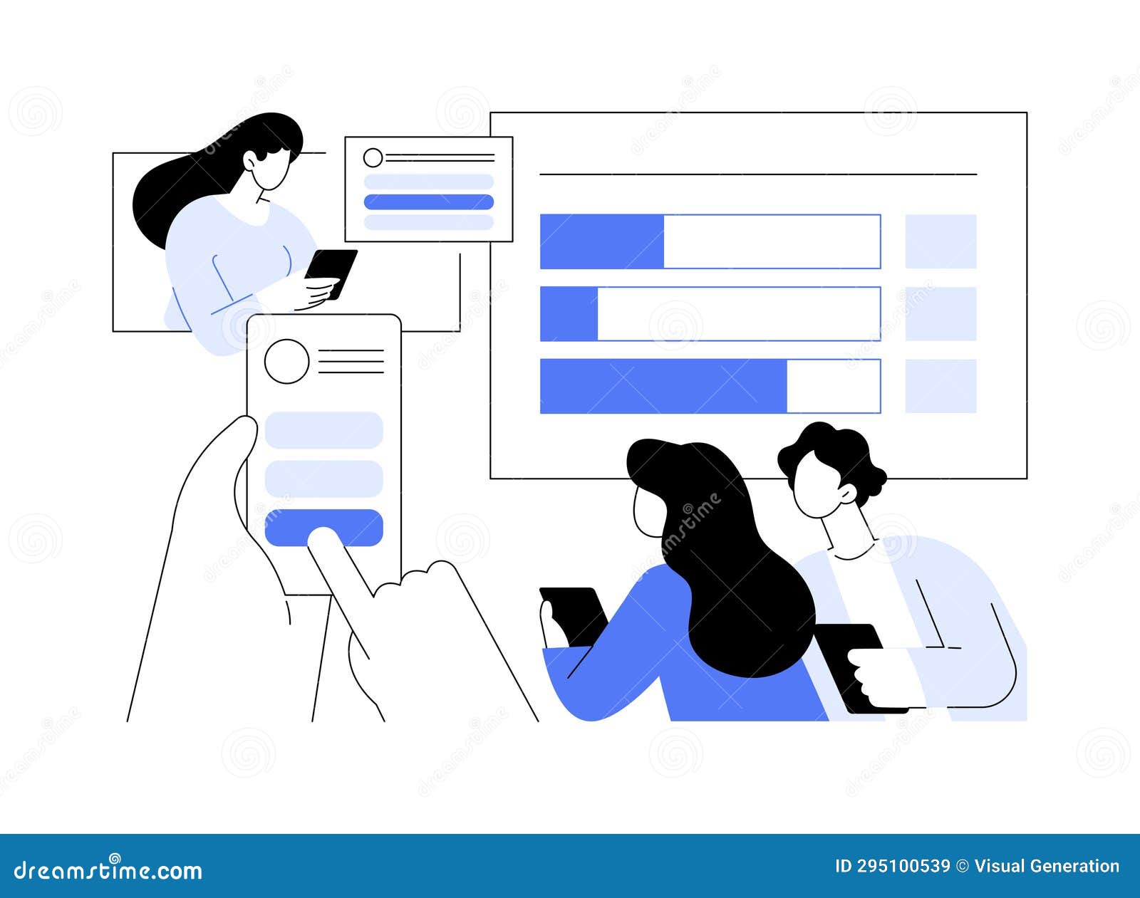 Student Response System Isolated Cartoon Vector Illustrations. Stock ...