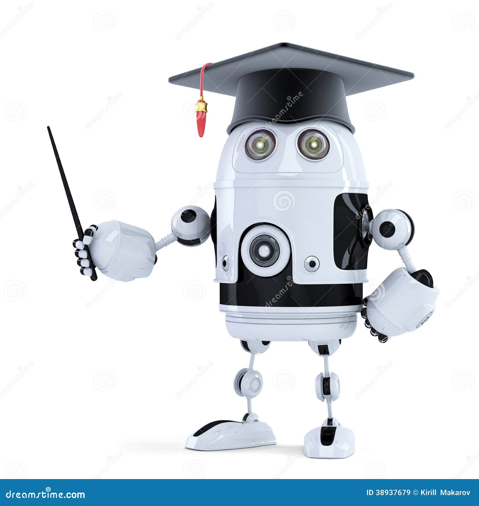 Student Robot Cartoon Vector | CartoonDealer.com #9789541