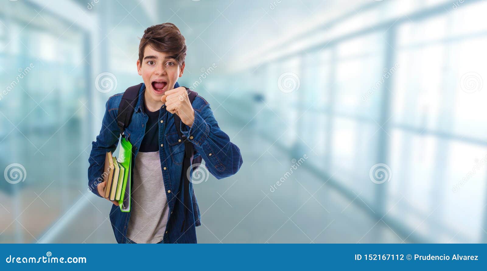 Student running at school stock photo. Image of caucasian - 152167112