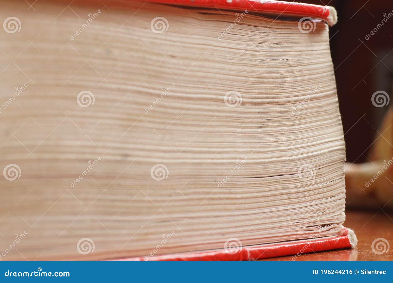 A Thick Used Old Book for Learning with Lots of Content. Stock Photo ...