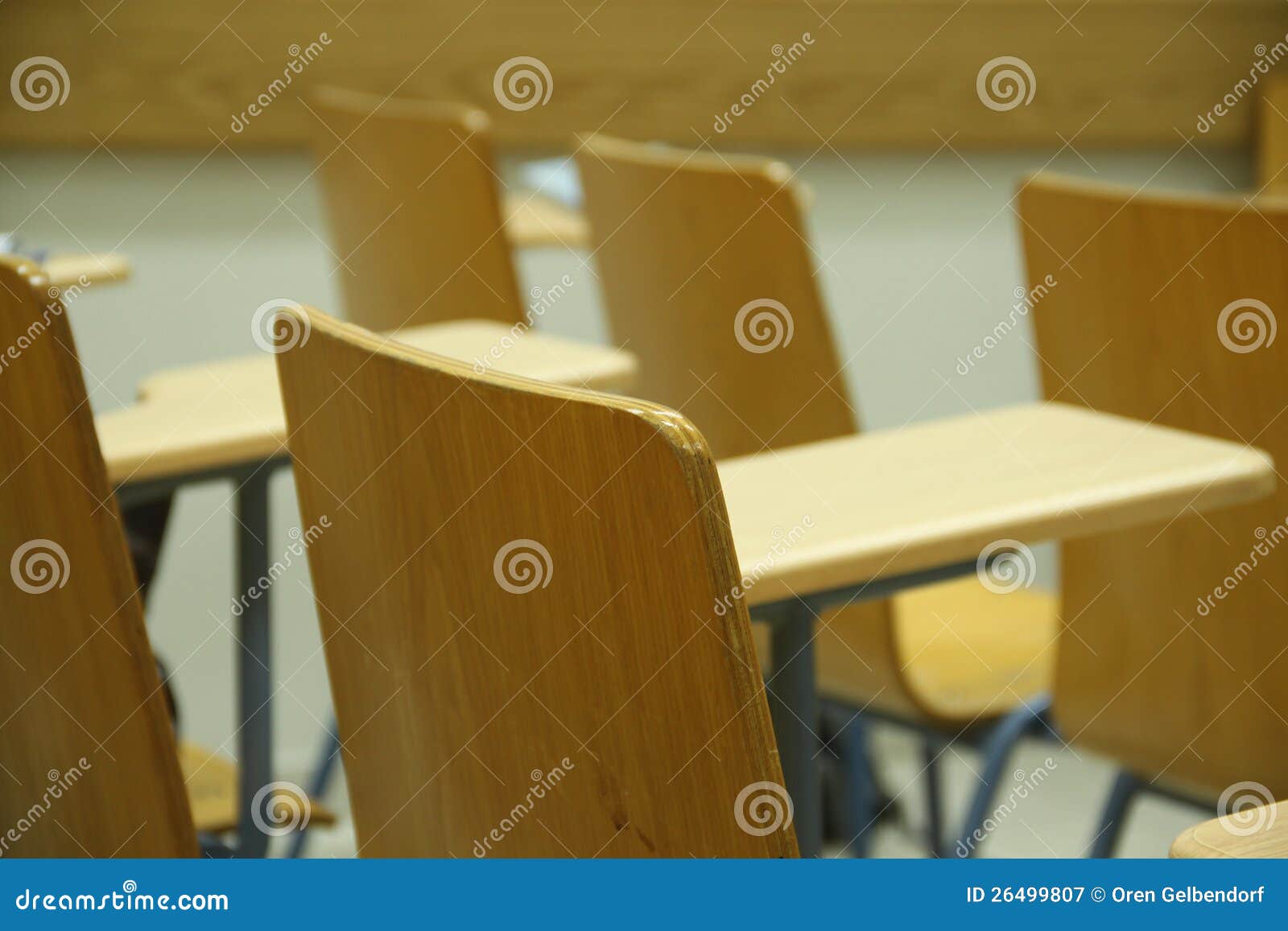 Student s chairs stock image. Image of test, school, wood - 26499807