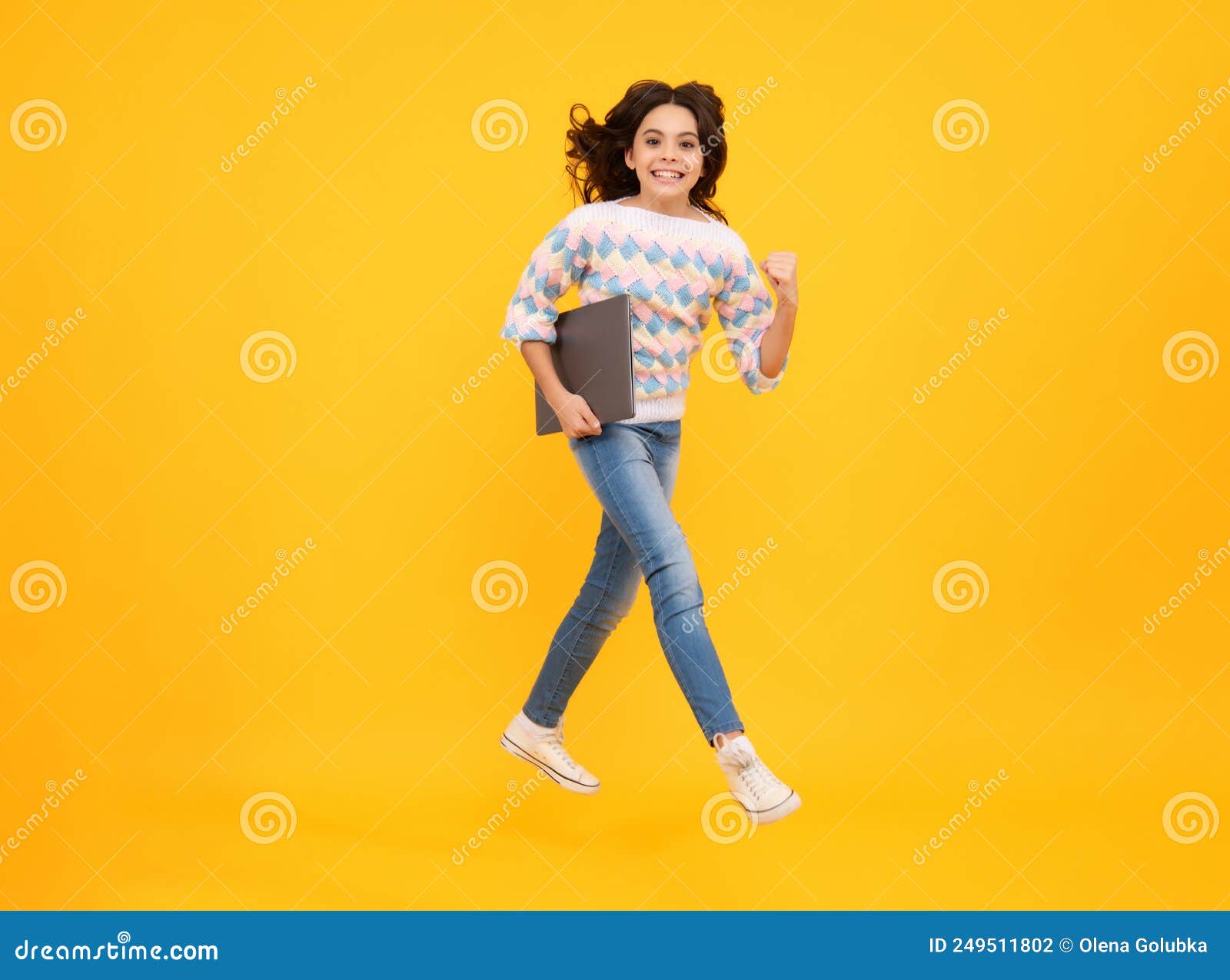 Student School Girl Learning Knowledge and Education. Stock Photo ...