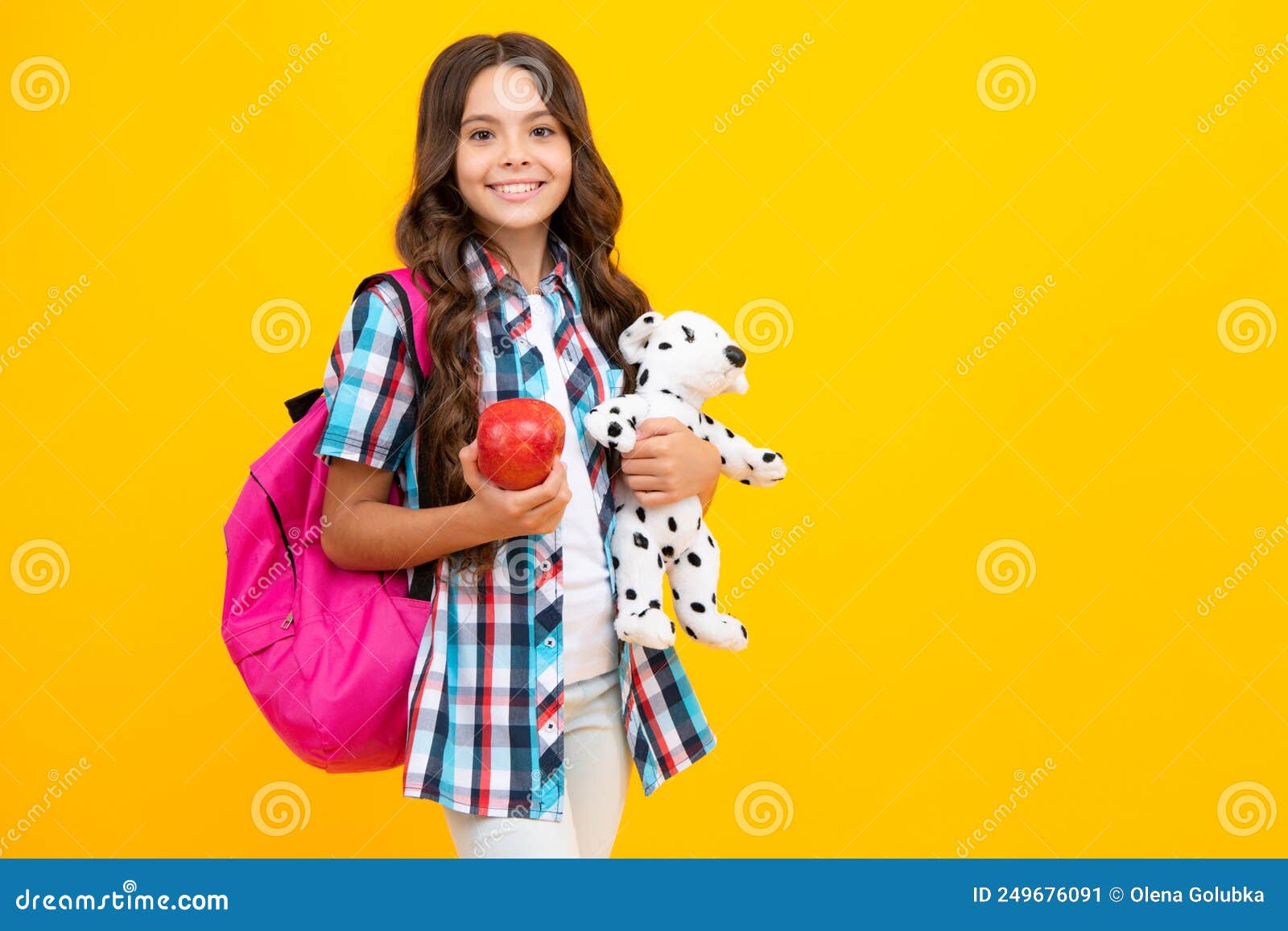 Student School Girl Learning Knowledge and Education. Stock Image ...