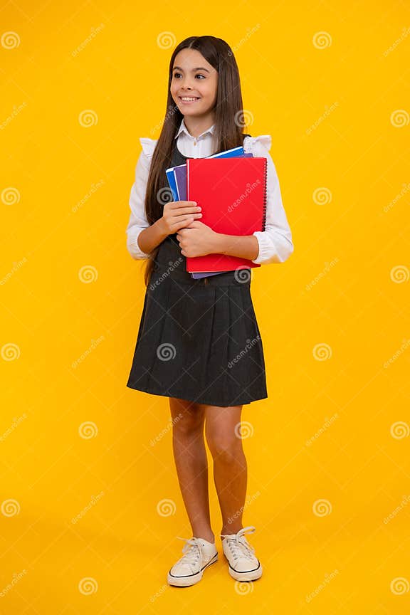 Student School Girl Learning Knowledge and Education. Stock Image ...