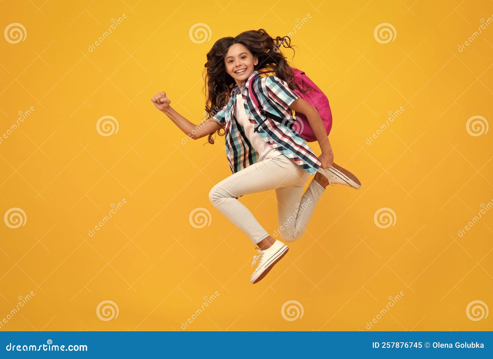 Student School Girl Learning Knowledge and Education. Stock Image ...