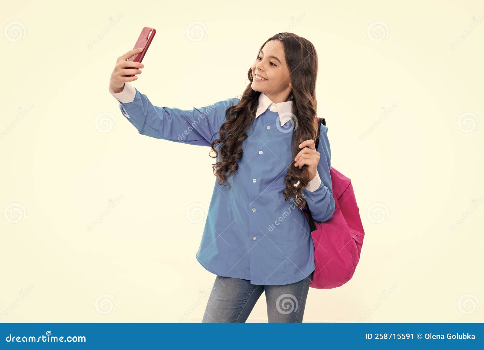 Student School Girl Learning Knowledge and Education. Stock Image ...