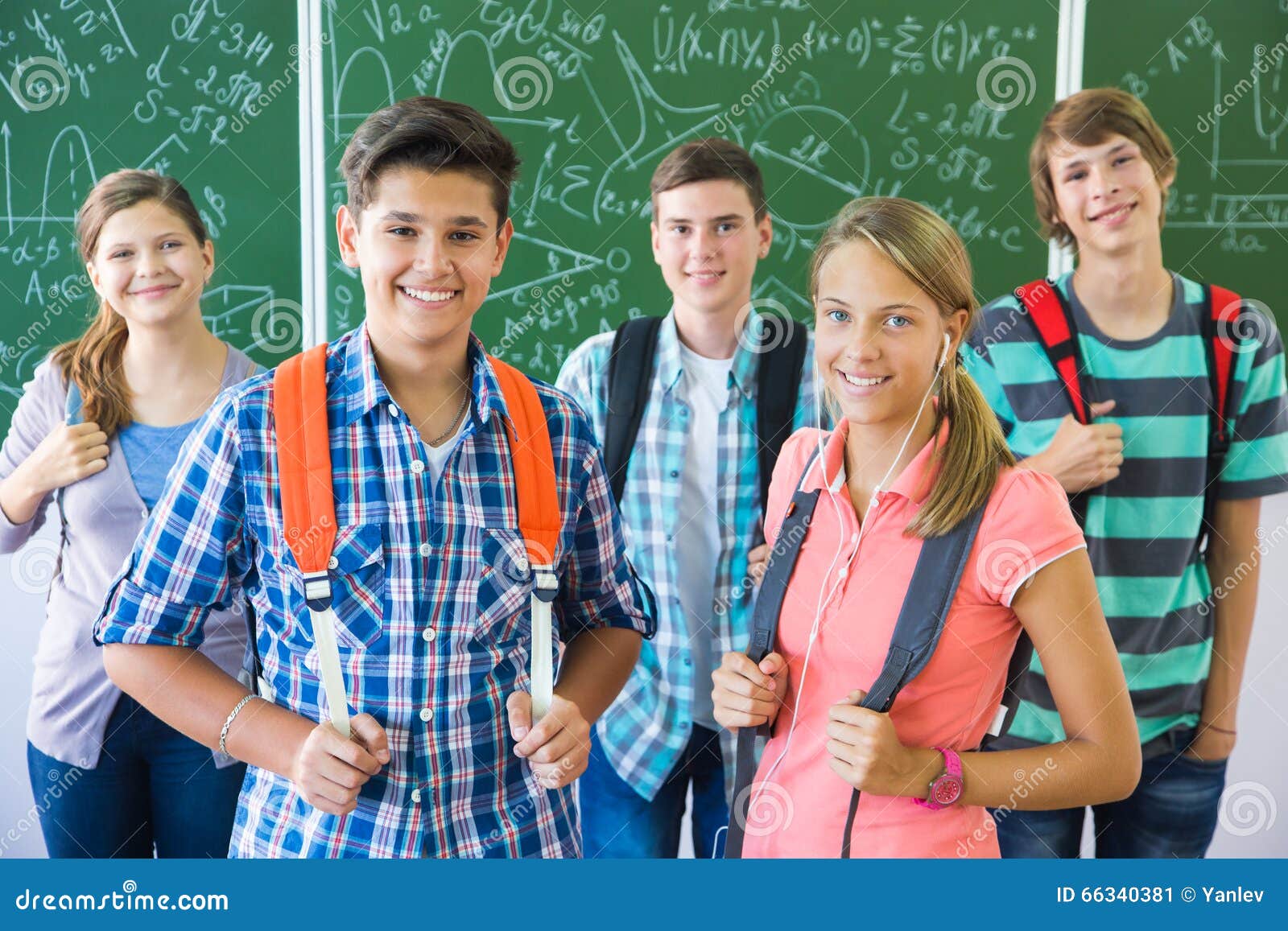Student in school stock image. Image of hall, school - 66340381