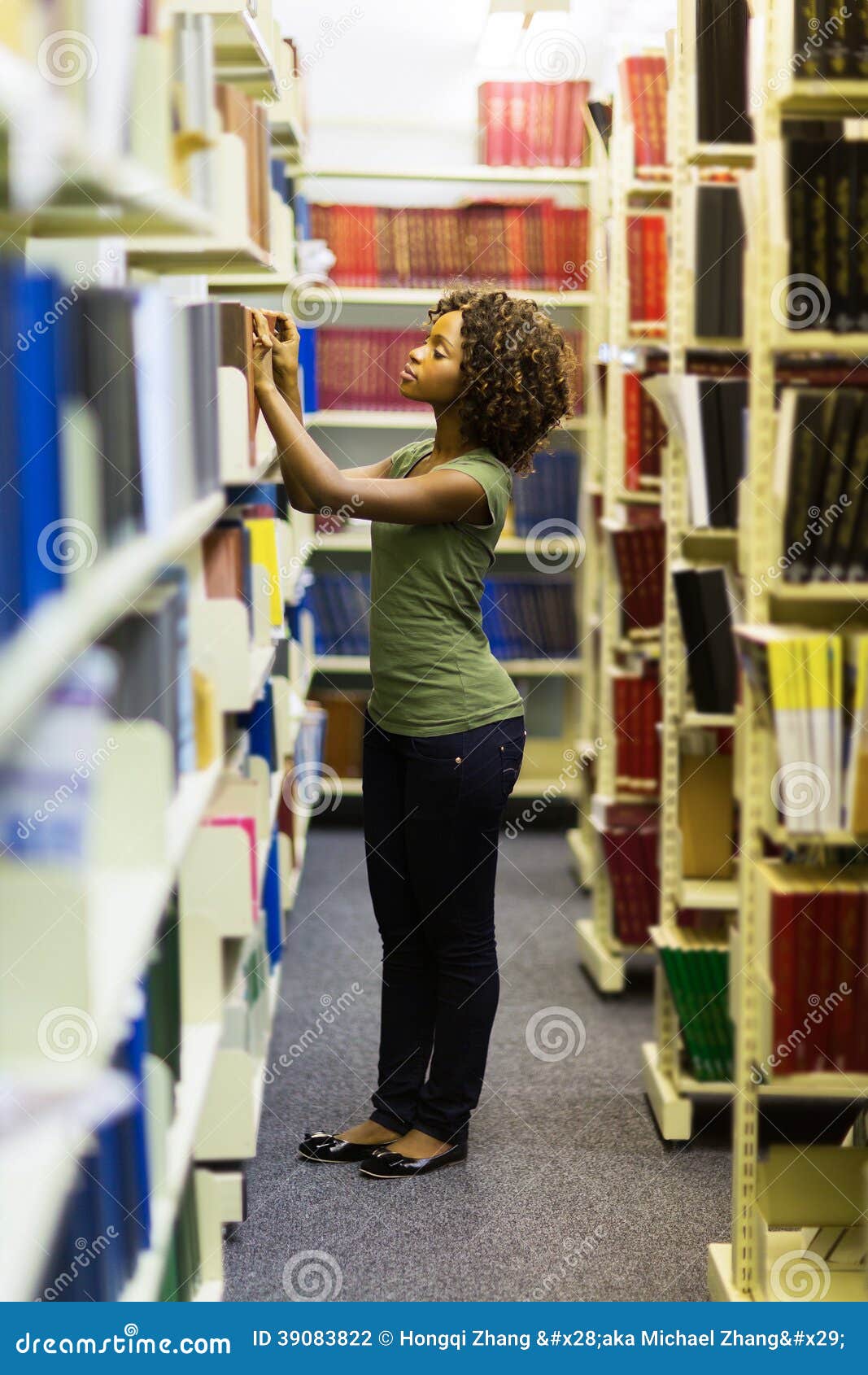 Student searching book stock photo. Image of person, beauty - 39083822