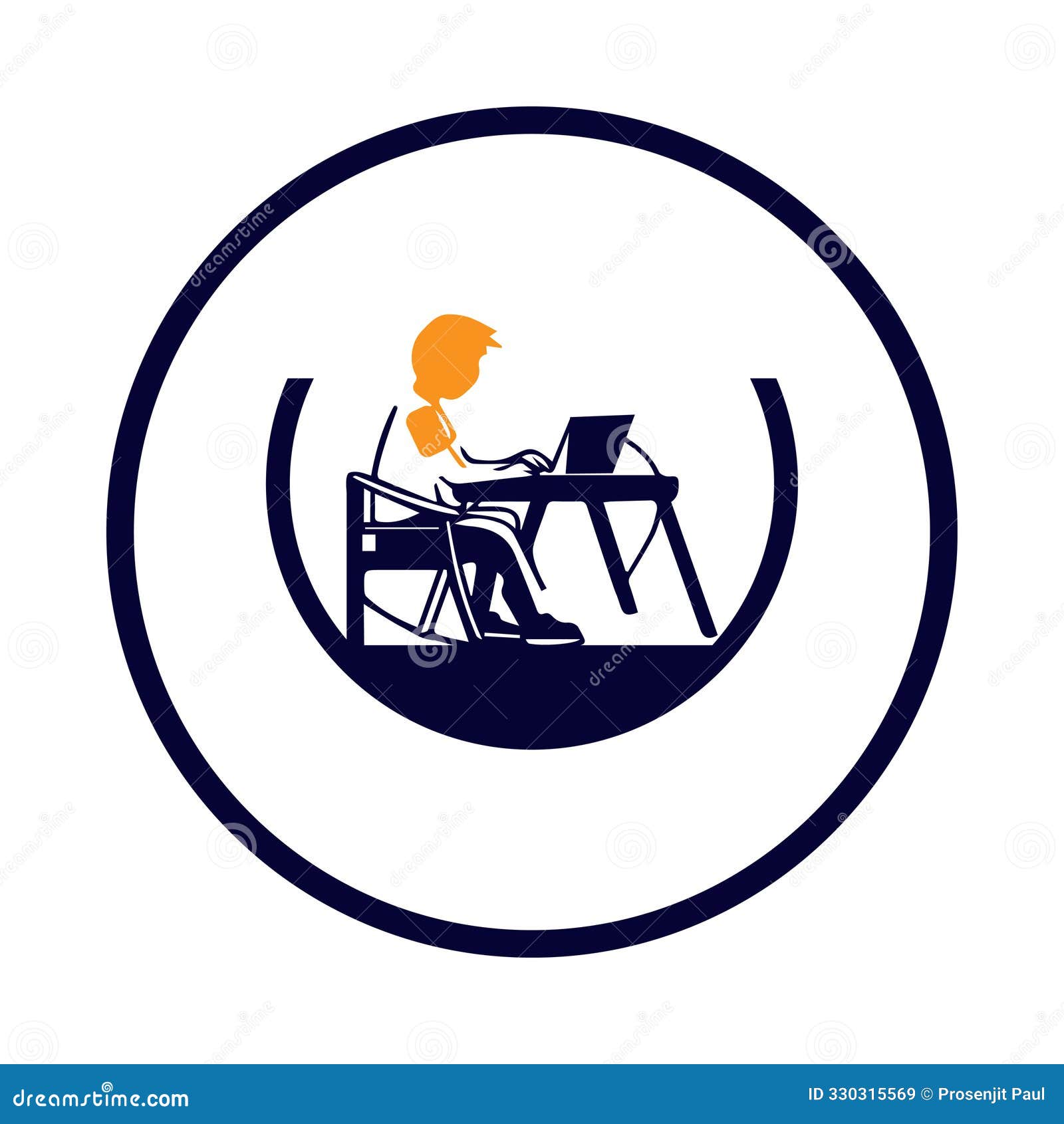 Student, Seat, Desk, Table, Man, Student Sitting at Desk Icon Stock ...