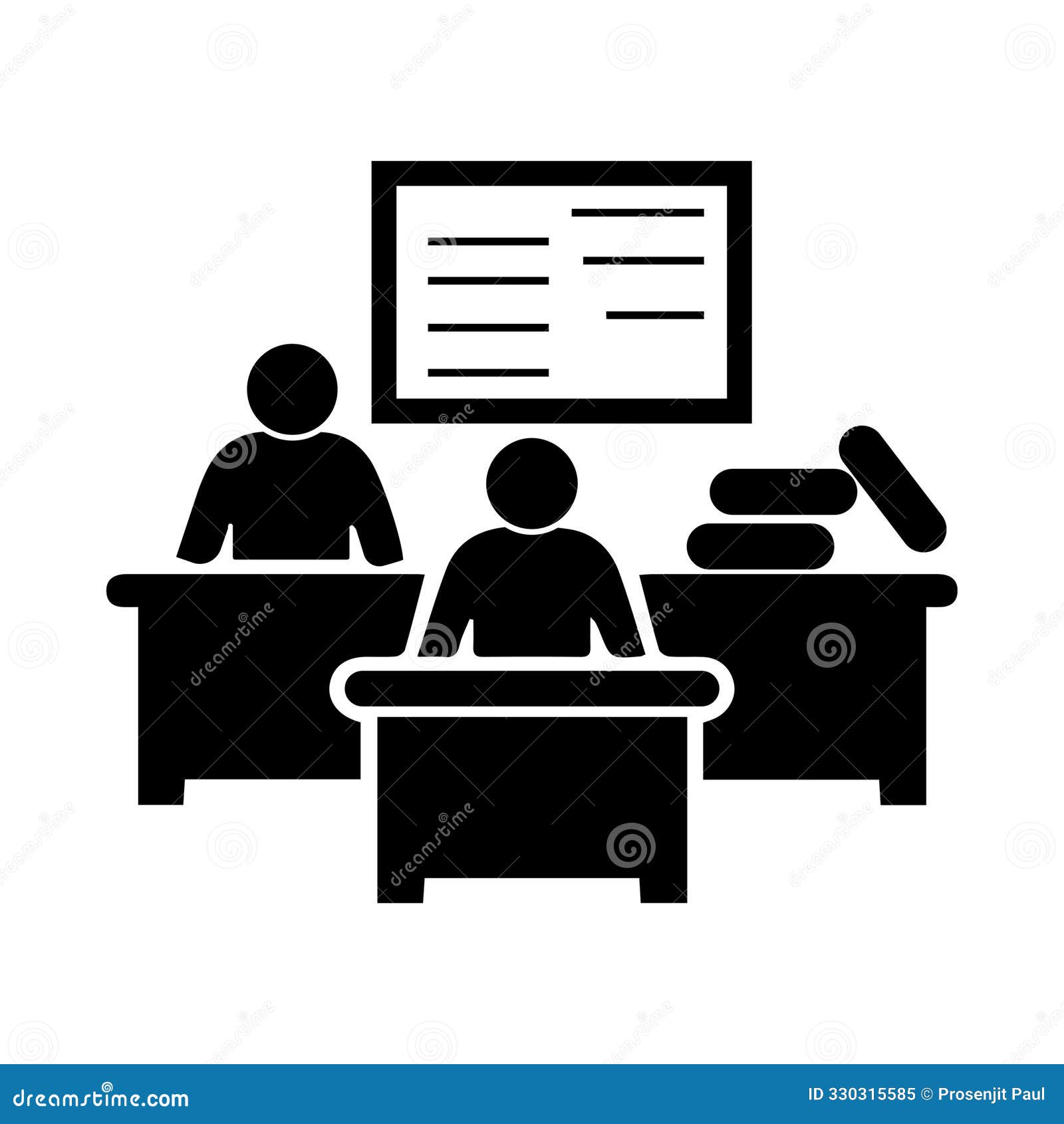 Student, Seat, Desk, Table, Man, Student Sitting at Desk Icon Stock ...
