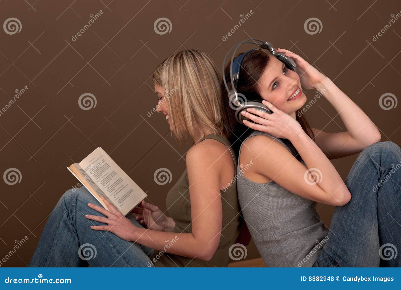 Student Series - Two Students Stock Photo - Image of read, listening ...