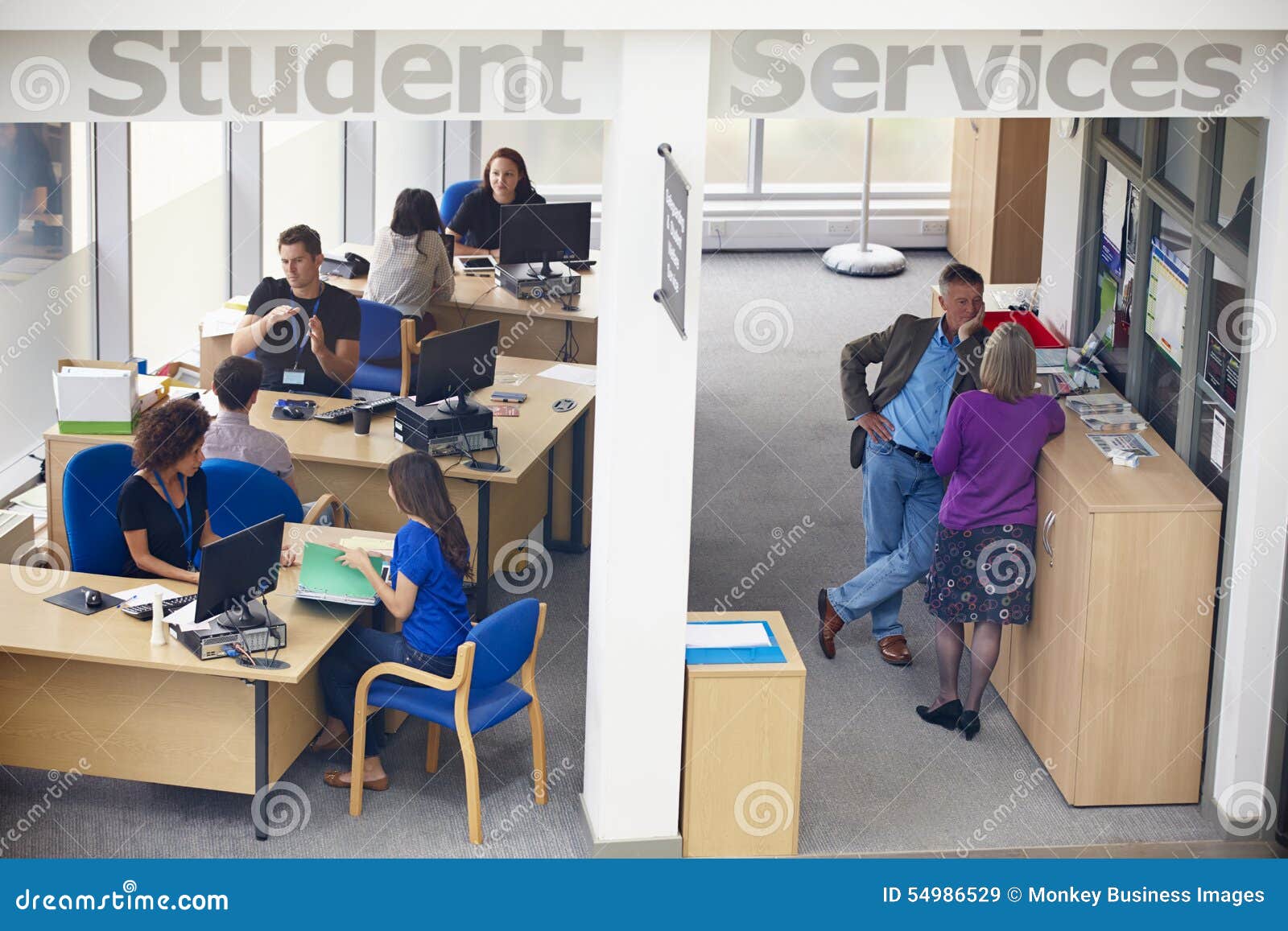 Student Services Department of University Providing Advice Stock Image ...