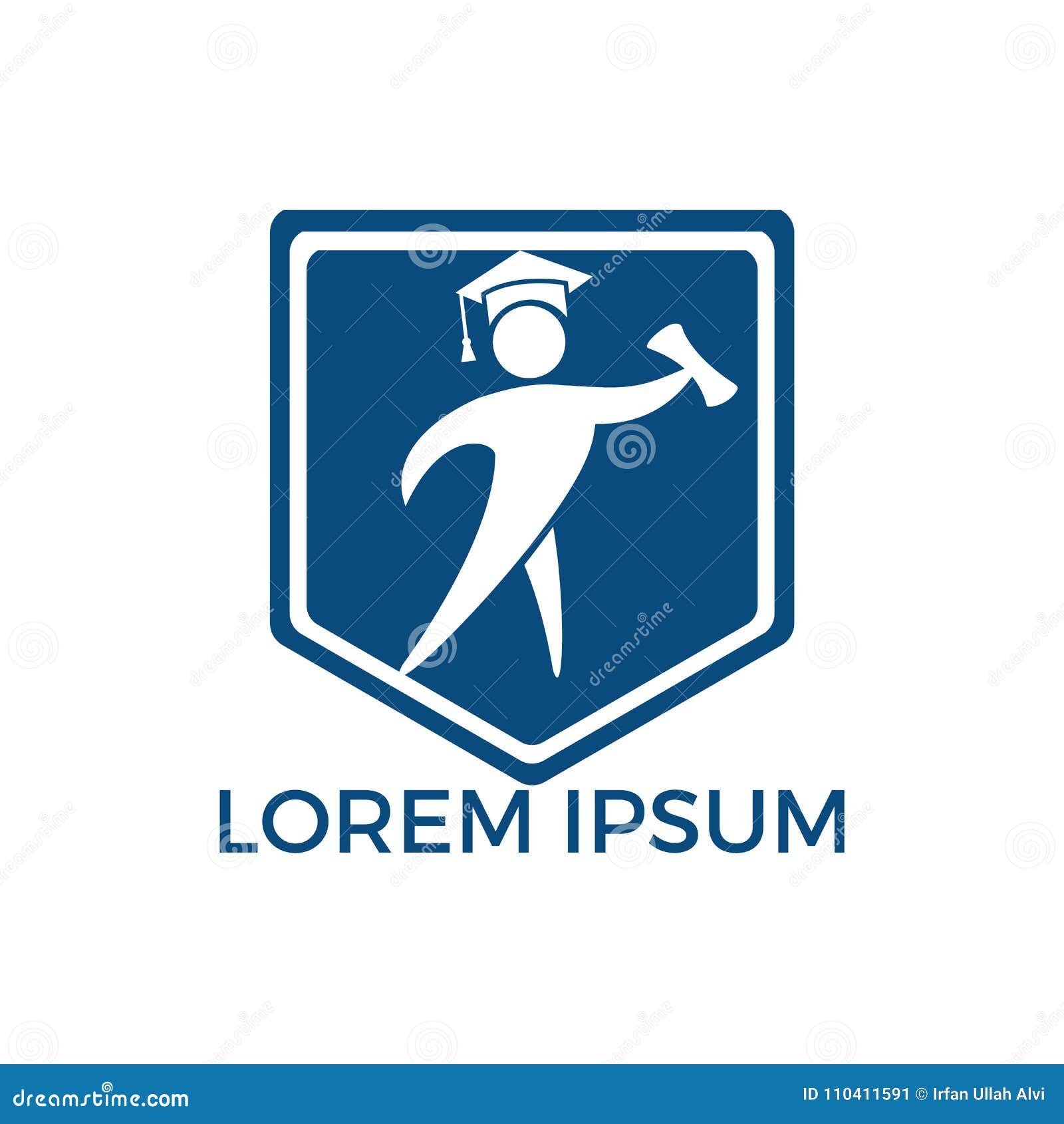 Student Shield Logo Design. Education Logo. Stock Vector - Illustration ...