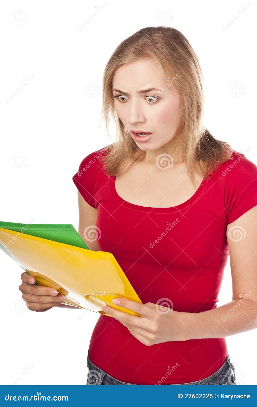 Student in Shock. Surprising New. Studio Stock Image - Image of modern ...