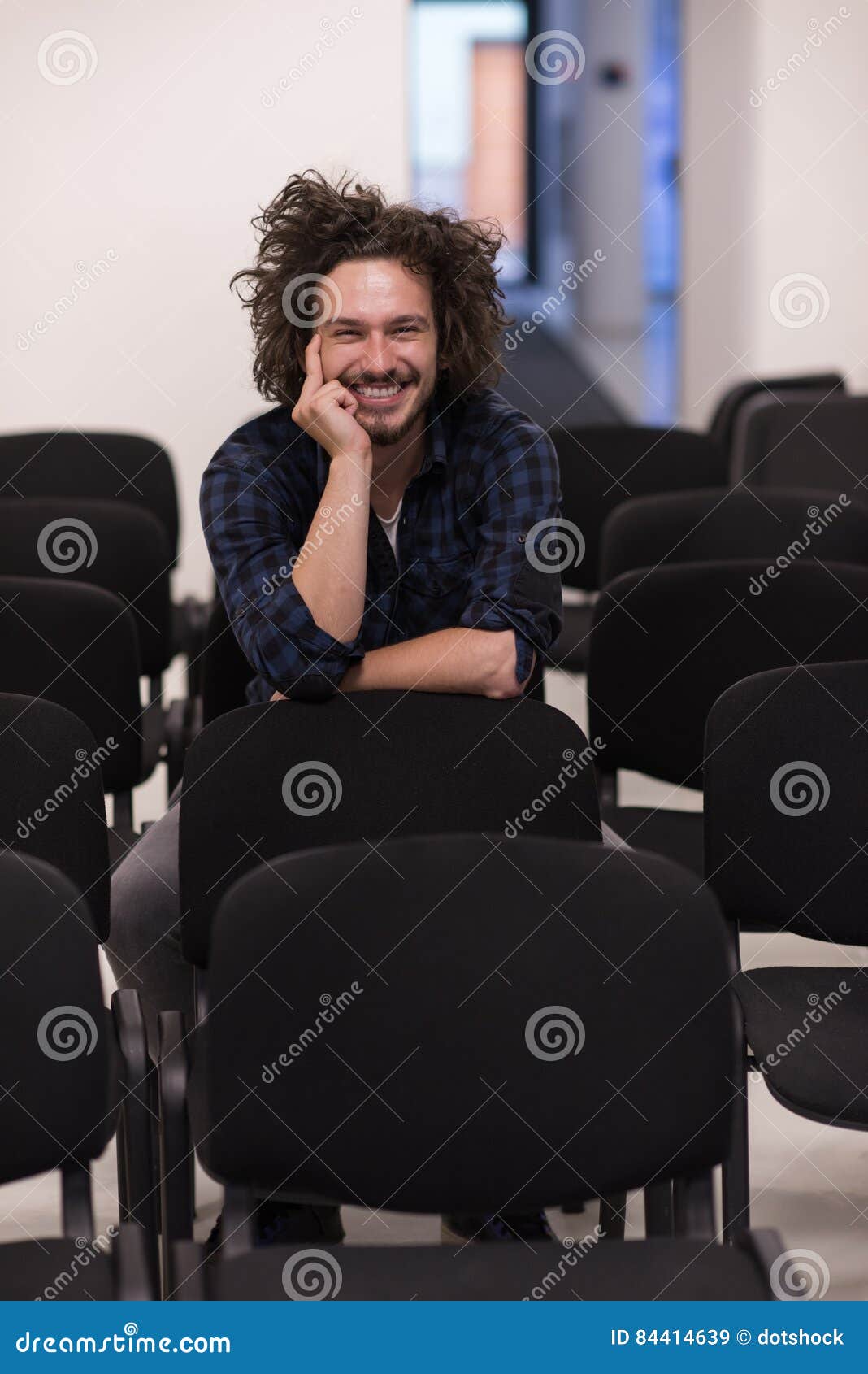 A Student Sits Alone in a Classroom Stock Image - Image of attending ...