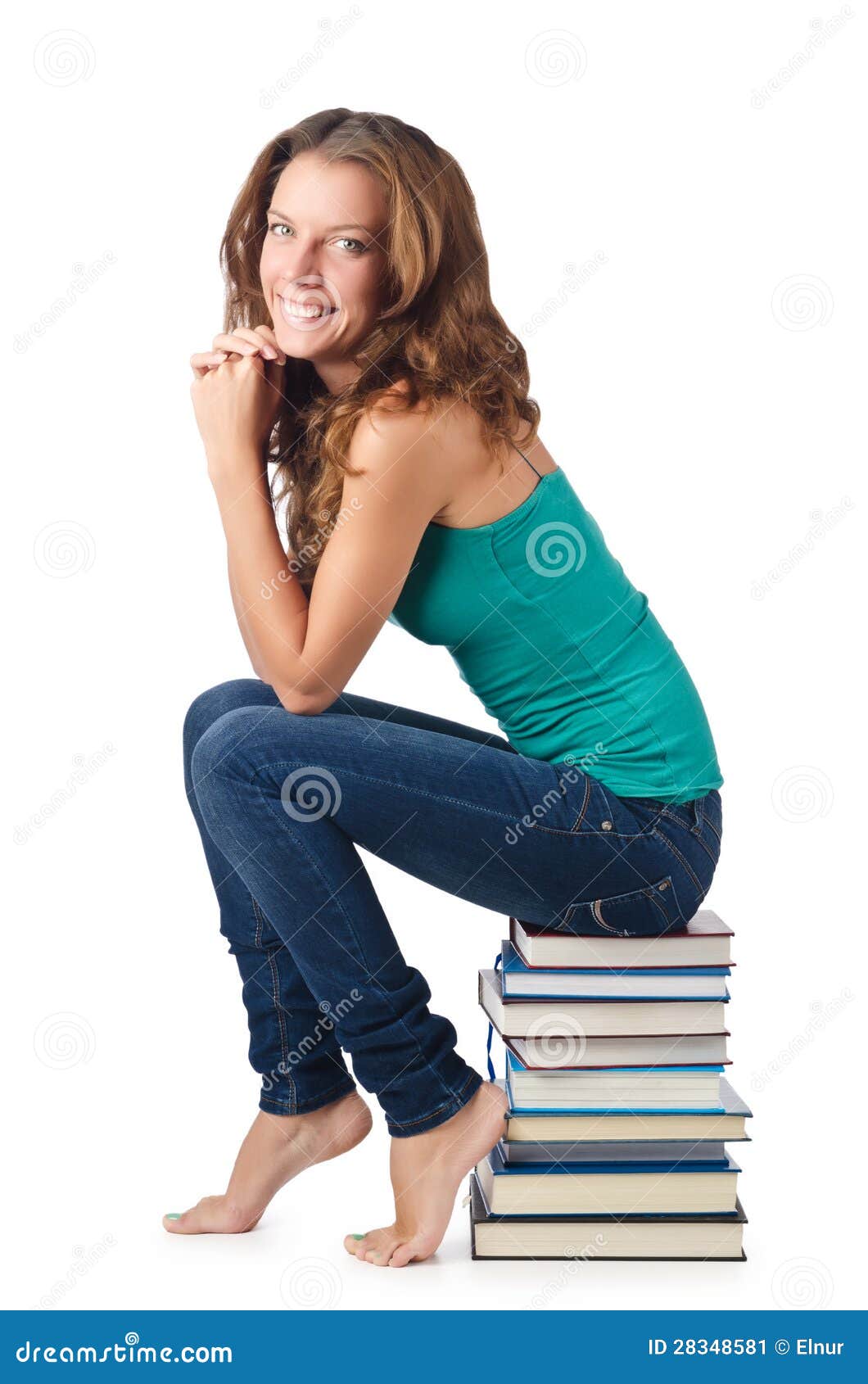 Student sitting stock image. Image of happiness, portrait - 28348581