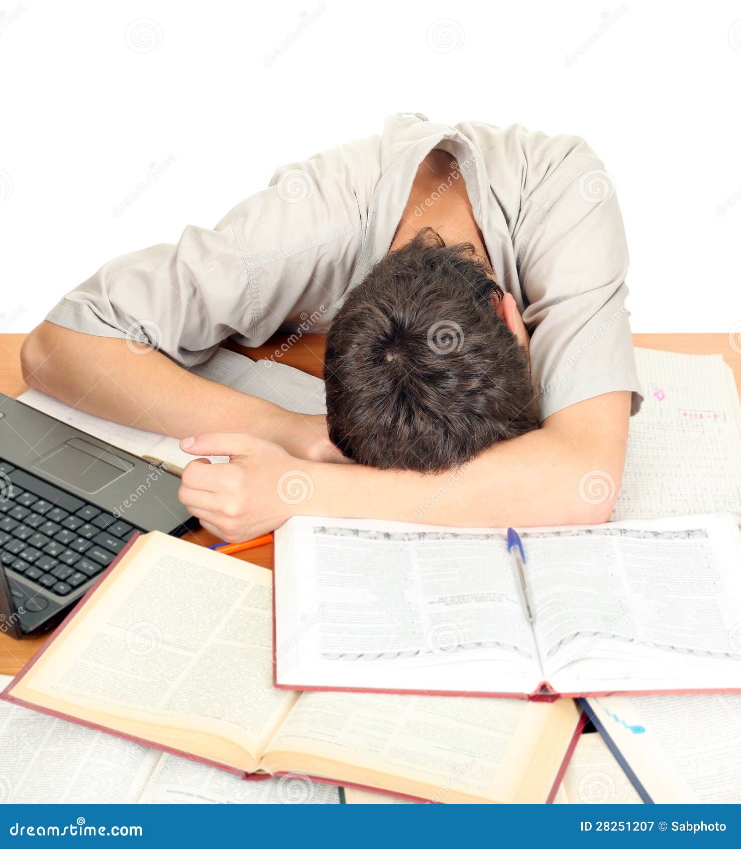 Student Sleeping stock image. Image of overwork, sleep - 28251207