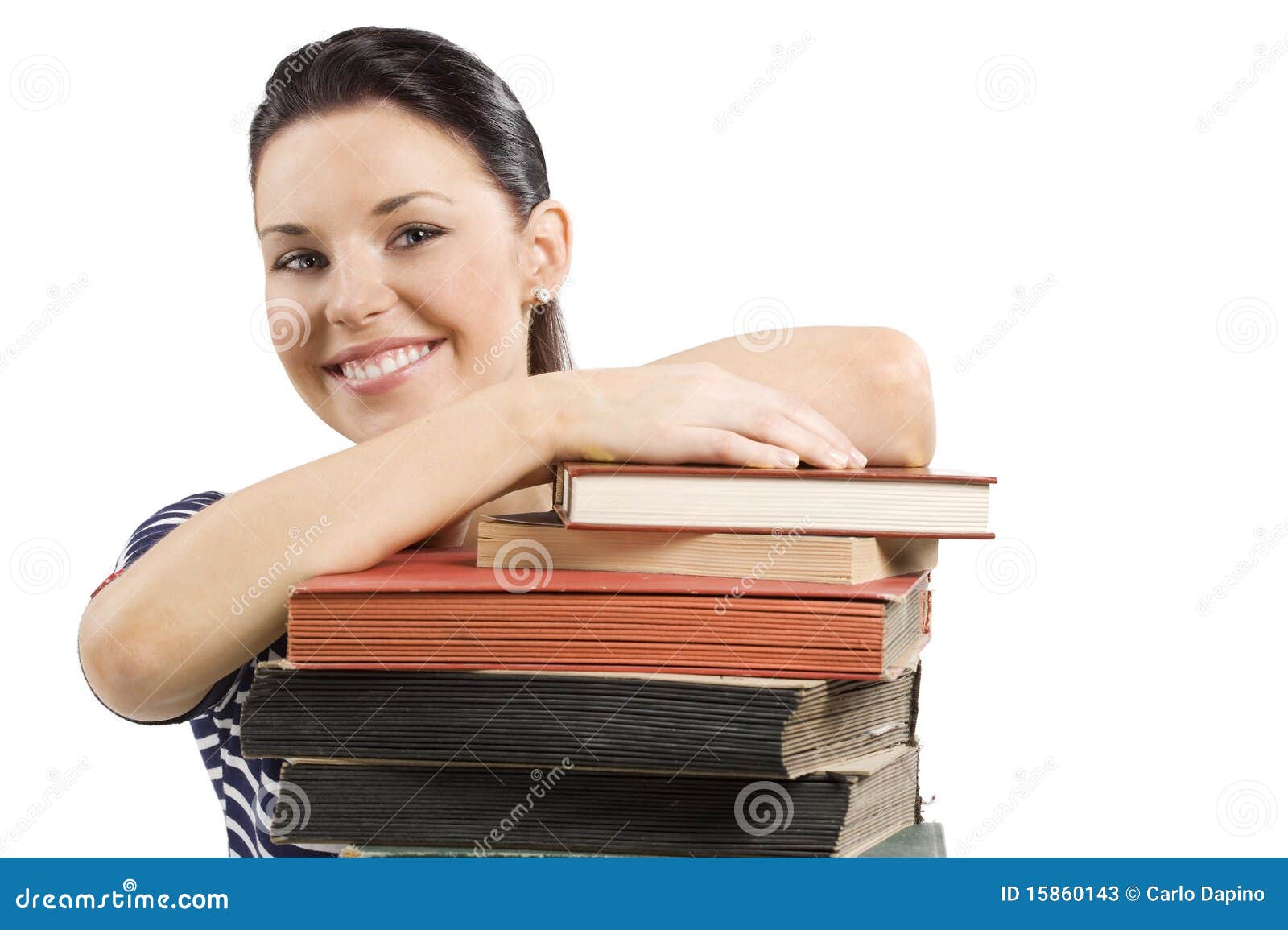 Student smiling over book stock image. Image of cute - 15860143