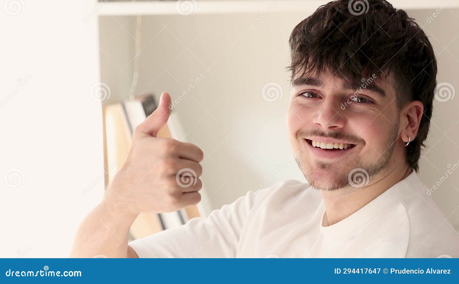 Student Smiling with a Sign or Expression of Approval Stock Video ...