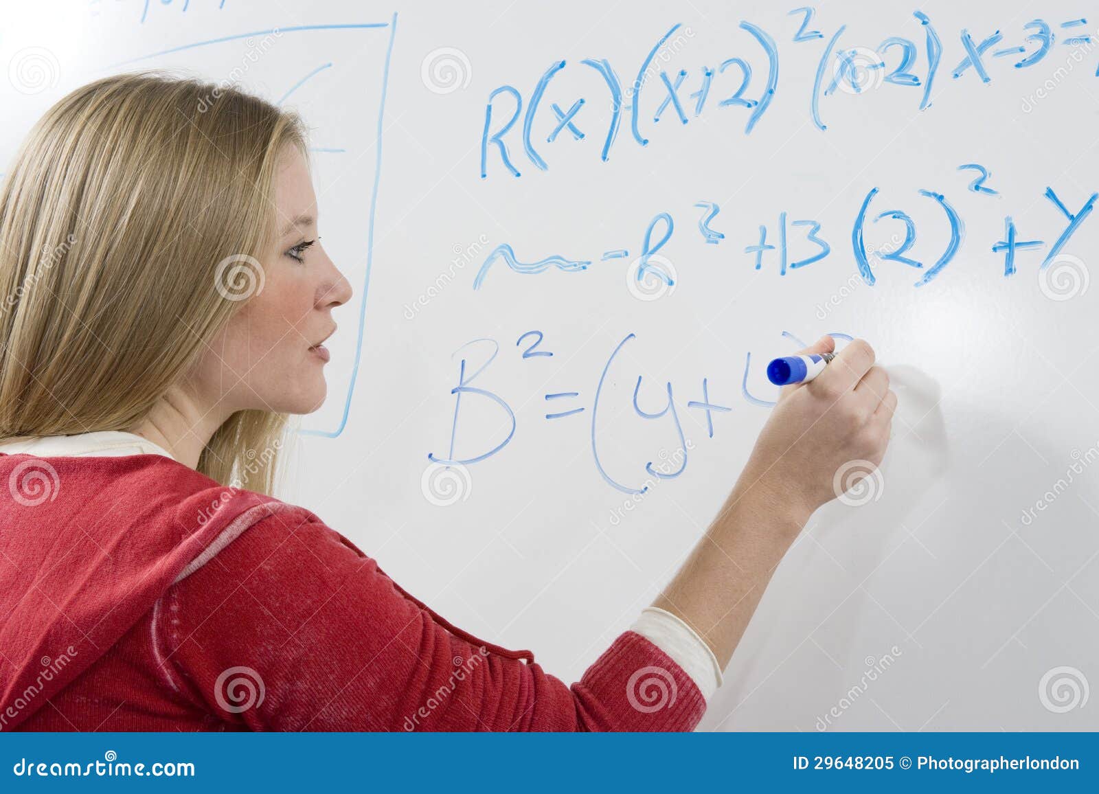 Student Solving Problem stock image. Image of looking - 29648205