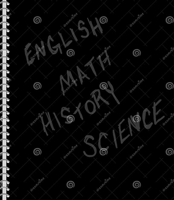 Student Spiral Notebook stock illustration. Illustration of public ...