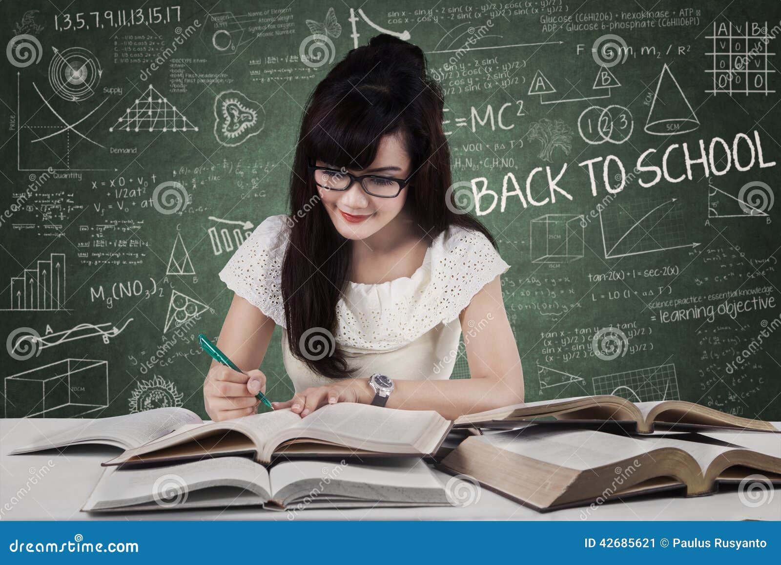 Student Start To Study in Class 1 Stock Image - Image of college, adult ...