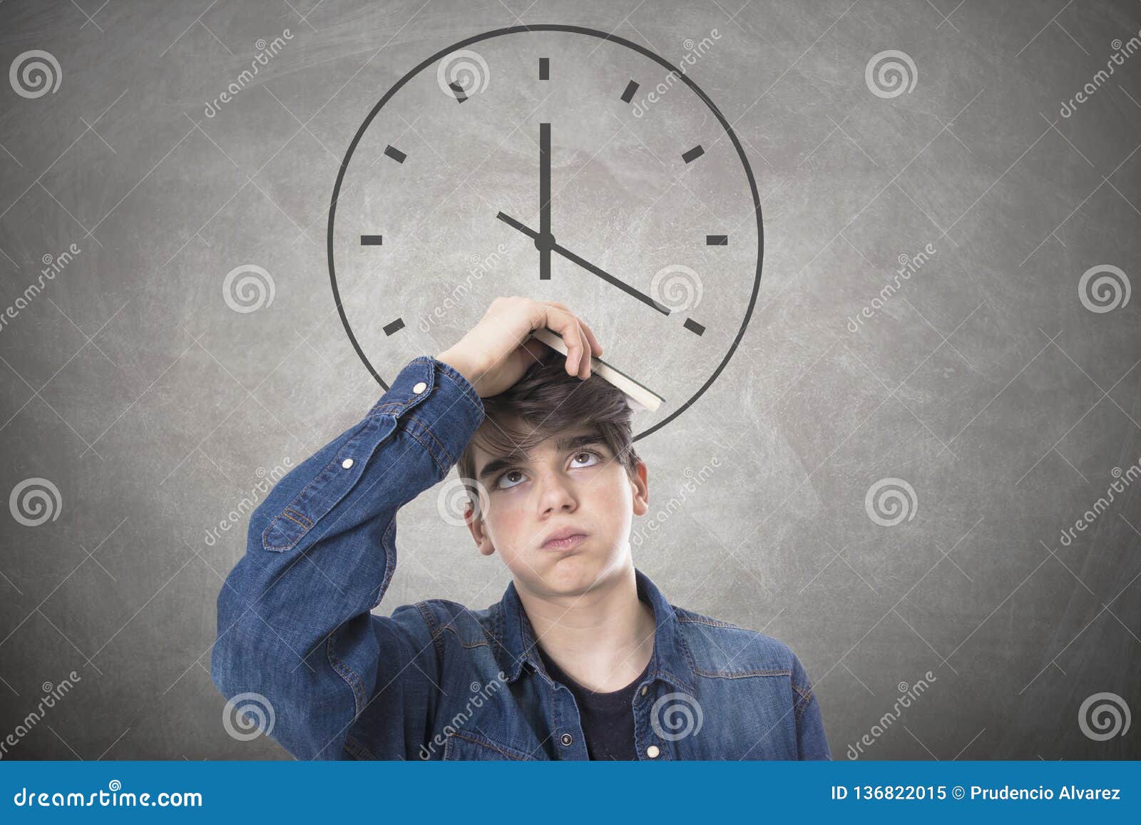 Student with Stress and Schedule Stock Image - Image of classroom ...
