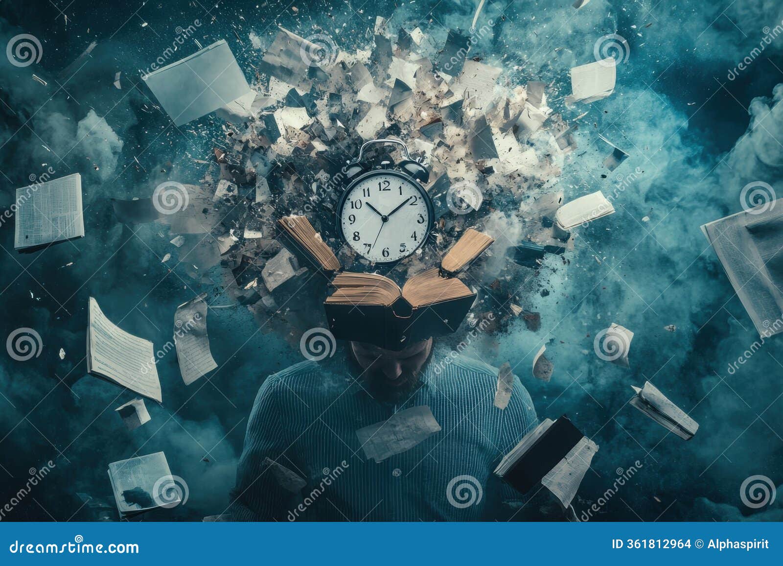 Student Struggling with Information Overload and Time Pressure ...