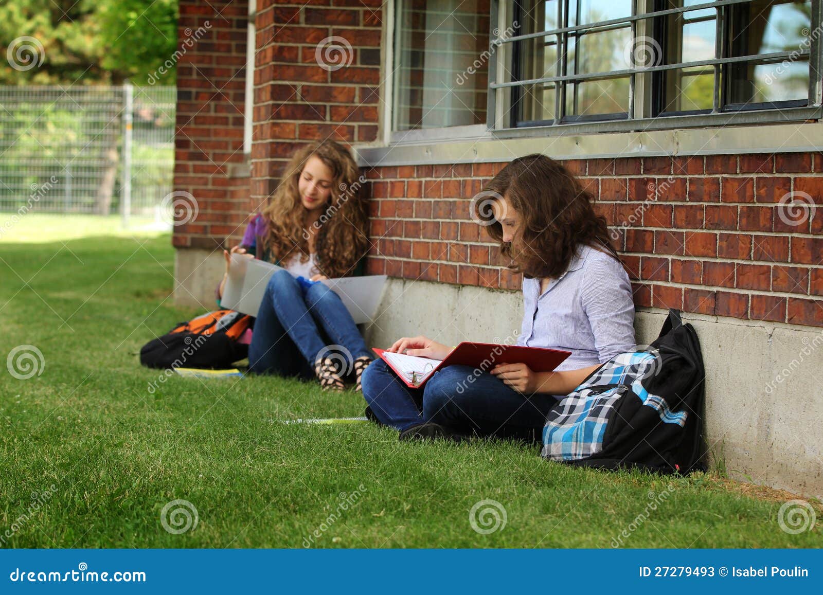 Student studying outside stock image. Image of concentrate - 27279493
