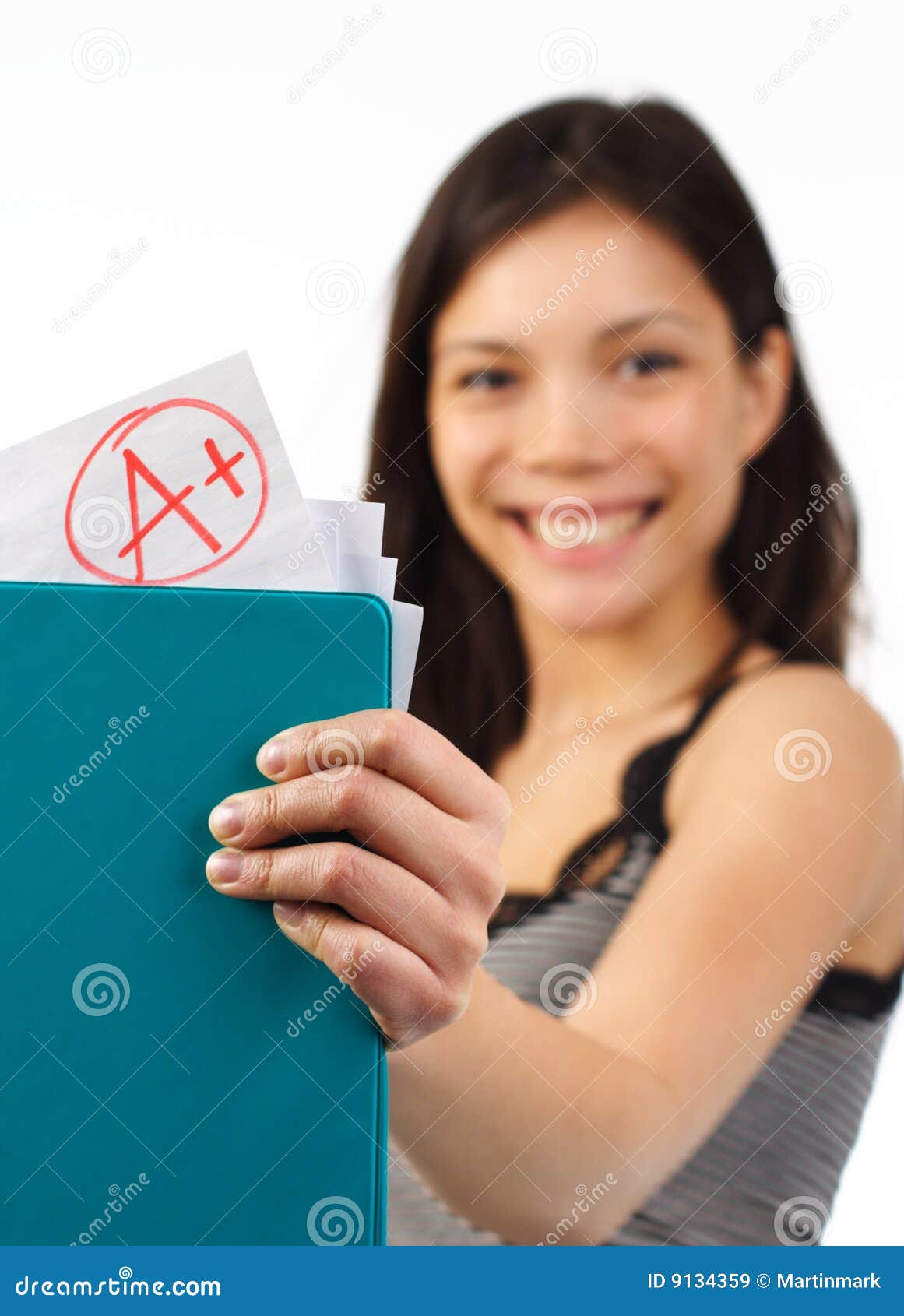 Student success test stock image. Image of mark, female - 9134359