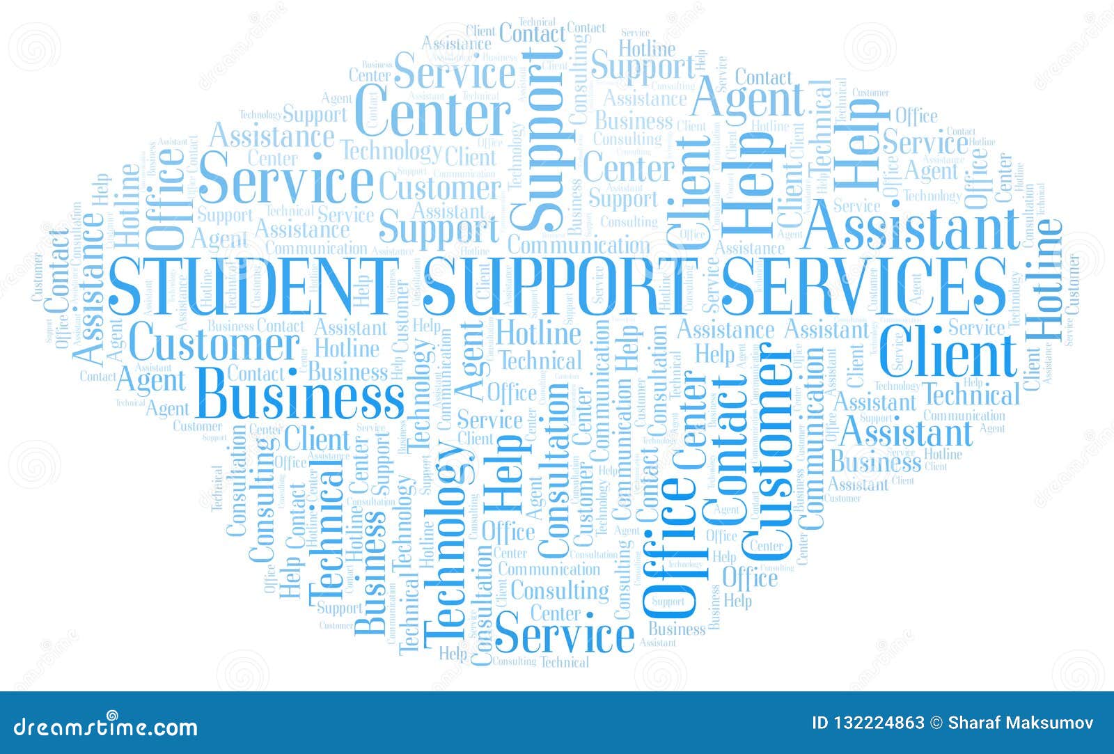 Student Support Services Word Cloud Stock Illustration - Illustration ...