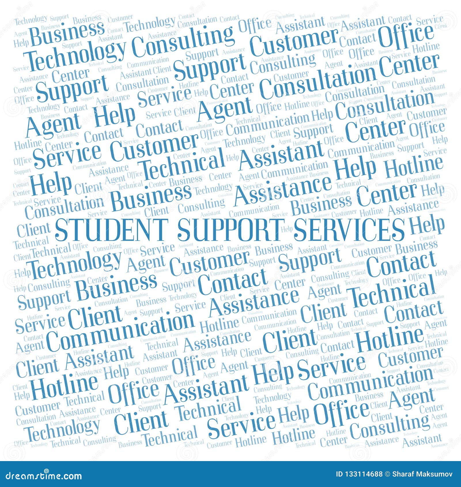 Student Support Services Word Cloud Stock Photo - Image of help, colors ...