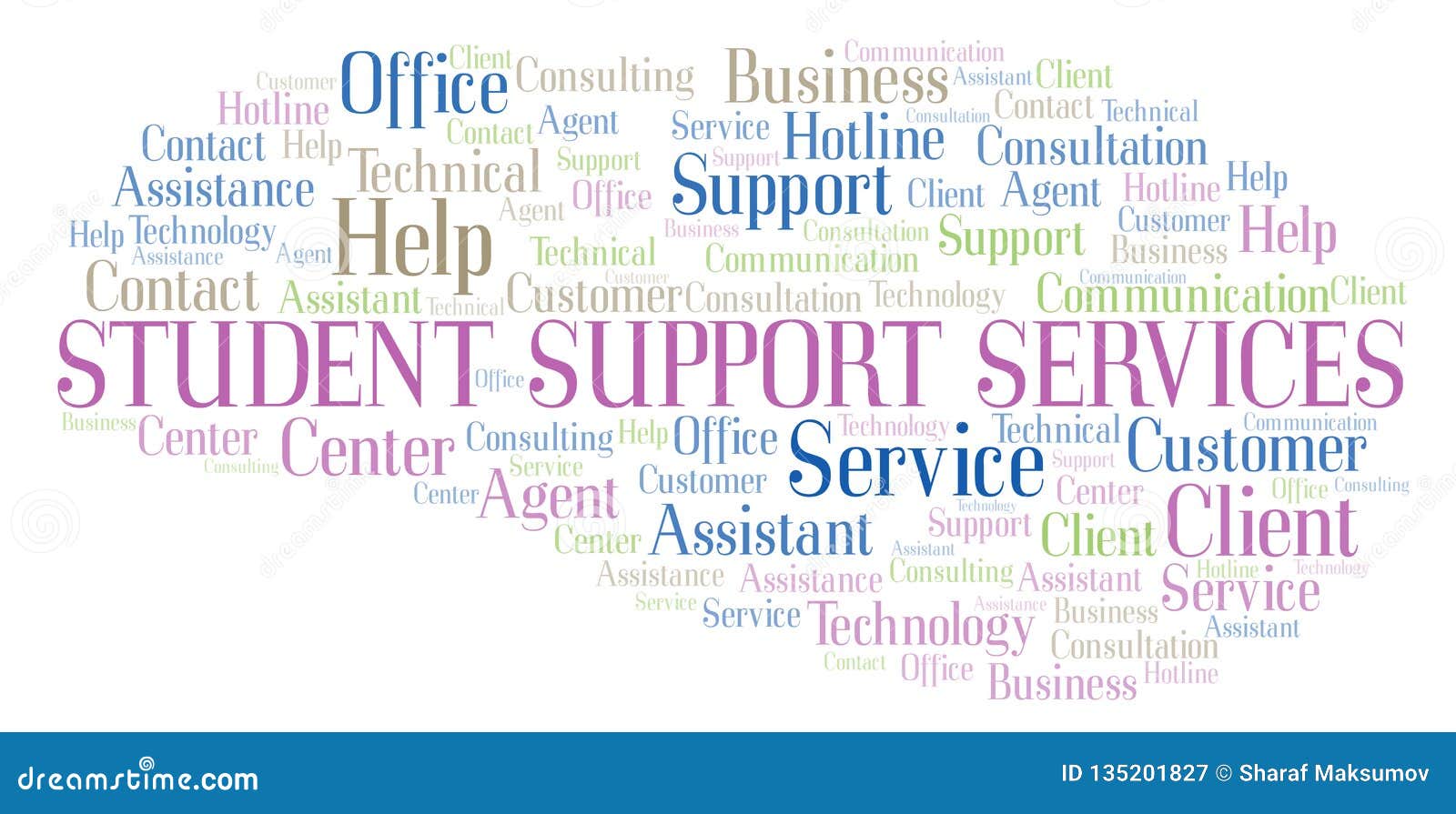 Student Support Services Word Cloud Stock Illustration - Illustration ...