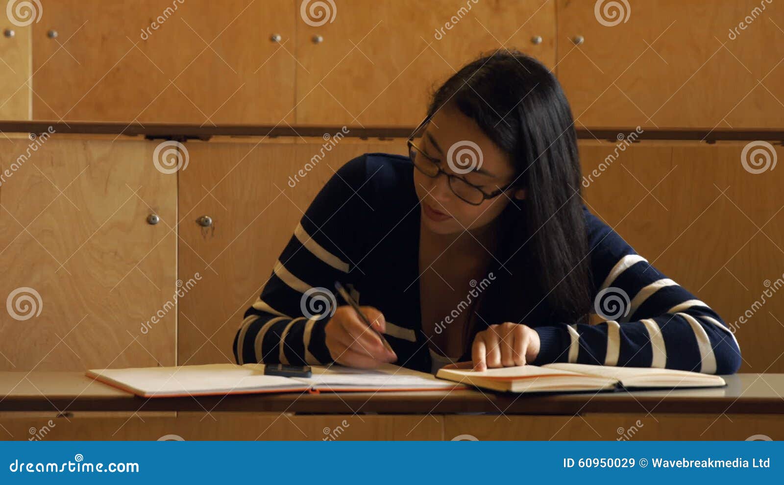 Student Taking Down Notes in Class Stock Video - Video of person, adult ...