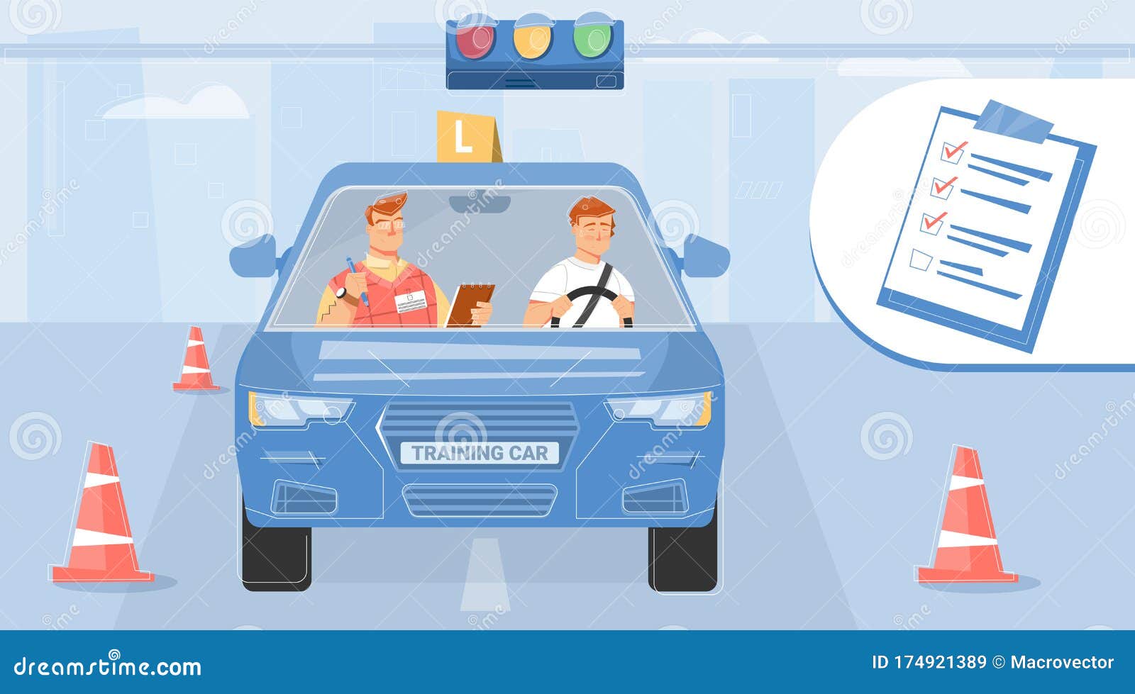 Driving Test, Studying To Get Driving License, Road Rules Book. Mobile ...