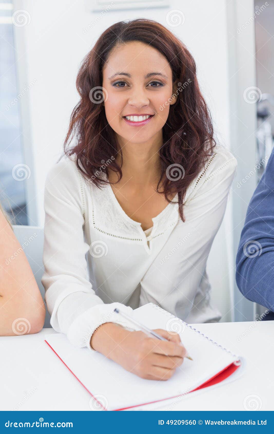 Student Taking Notes in Class Stock Photo - Image of campus, happy ...