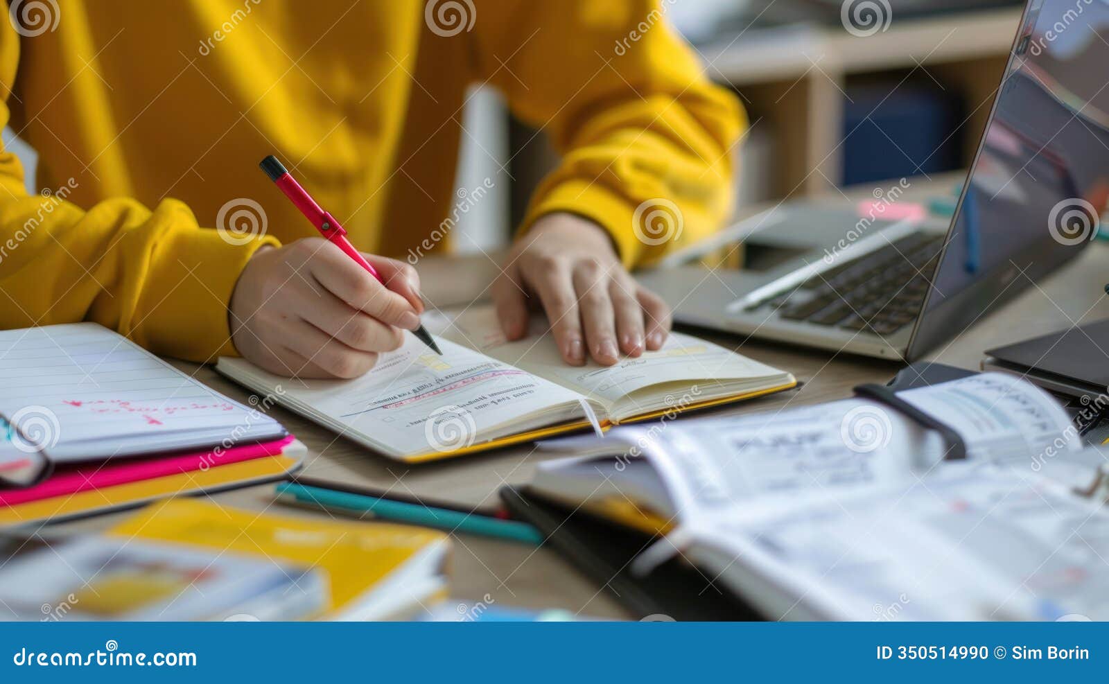 A Student Taking An Online Exam On A Computer, Created With Generative ...