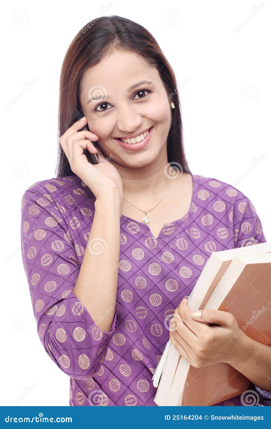Student Talking on Cellphone Stock Photo - Image of hispanic, cellphone ...