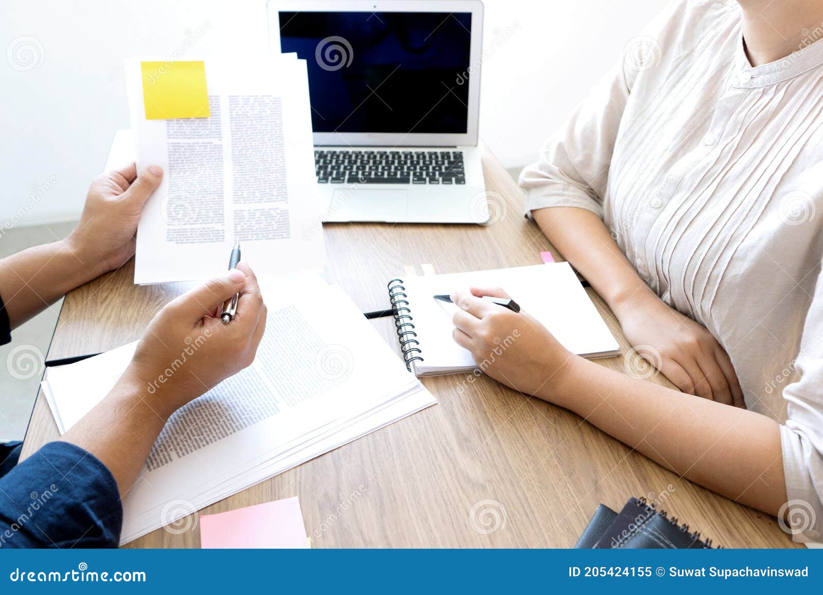 Student and Teacher Out of the Class Stock Image - Image of online ...