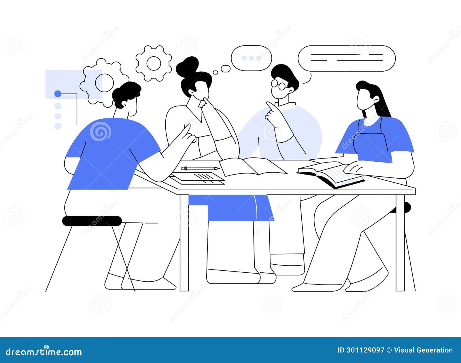 Peer Tutoring Isolated Cartoon Vector Illustrations Se | CartoonDealer ...